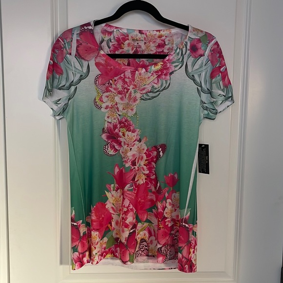 Style & Co. | Tops | Nwt Style Co Bright Colorful Top | Poshmark